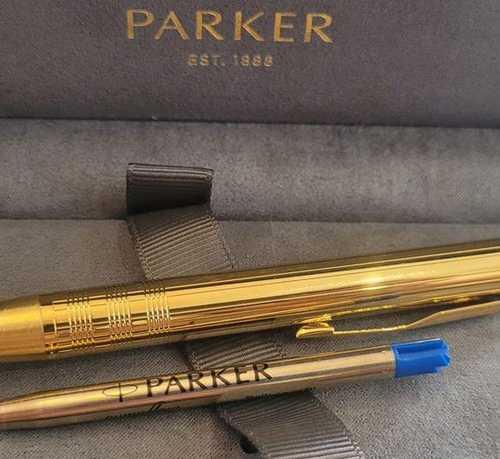 Ручка parker покрытая золотом 999 пробы