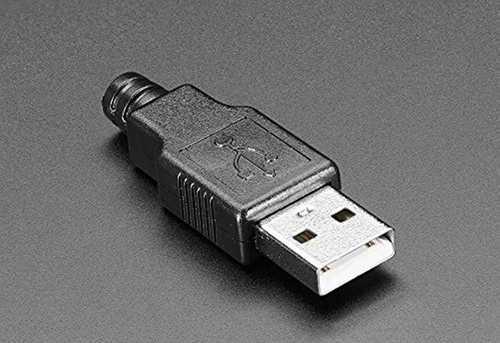 Штекер USB 2.0 type A вилка DIY разъём для пайки