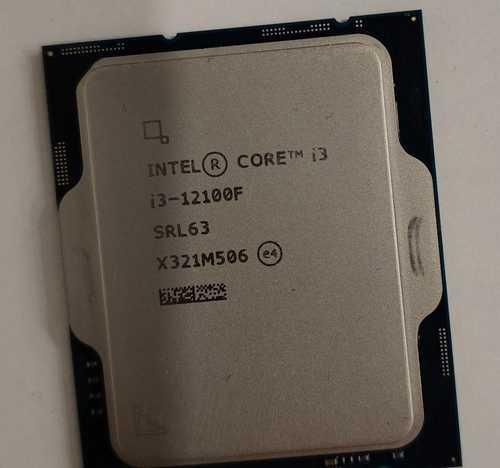 Процессор intel core i3 12100f