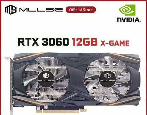 Новая видеокарта mllse RTX3060 12гб