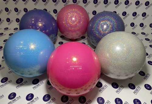 Мяч Pastorelli Glitter 16 см Розовый Флуо Новый