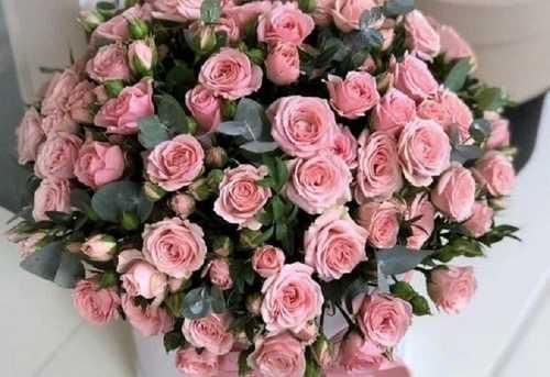 Кустовые пион.розы букет цветов,цветы в коробках