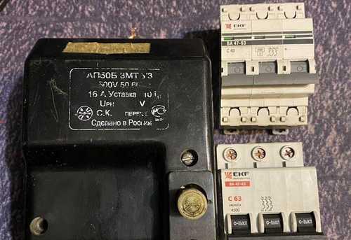 Автоматические выключатели 3х фазные ап16 с40 с63