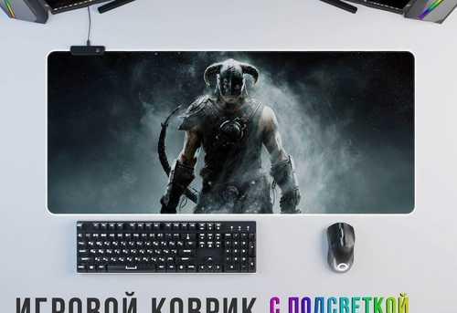 Игровой коврик с RGB Skyrim