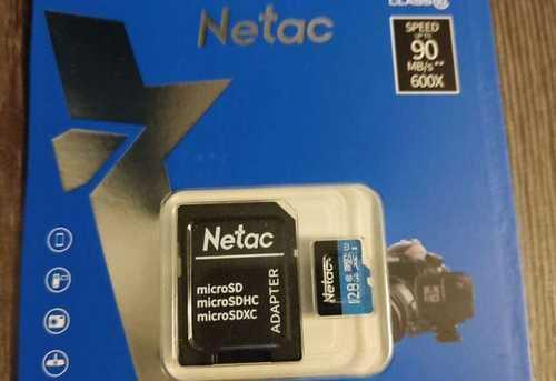 Карта памяти Netac microsdxc128GB Class 10 P500