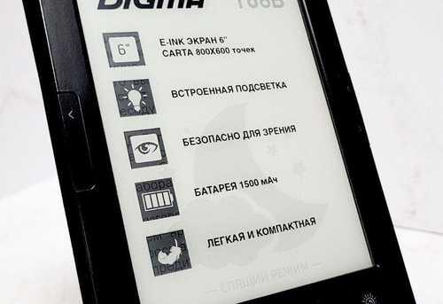 6" Электронная книга digma R68B (щ 51075)