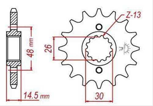 Звезда цепного привода JTF339 18RB