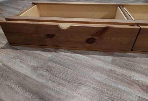 Ящик выдвижной под кровать (деревянный)