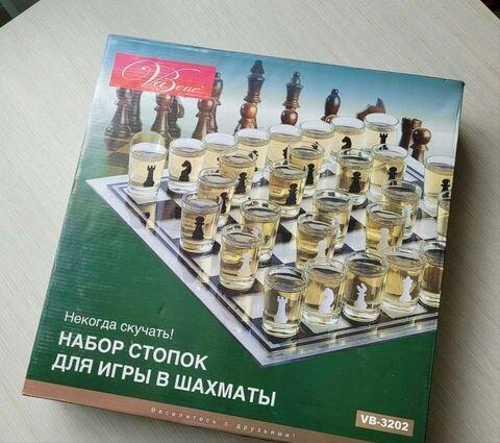 Шахматы-стопки "Пьяные шахматы"