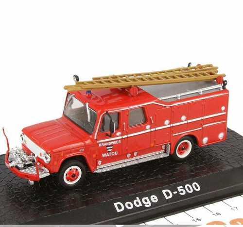 1:72 Масштабная модель Dodge D-500 Fire truck 1958 пожарный