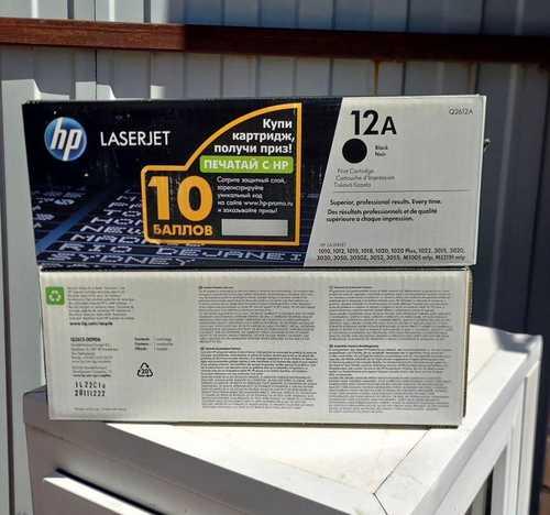 Оригинальный картридж HP 12a Q2612A