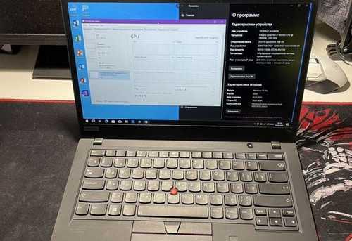14" Lenovo ThinkPad T14s Gen 1, 512 ГБ, Core i7-10510U, RAM 24 ГБ, Intel UHD Graphics