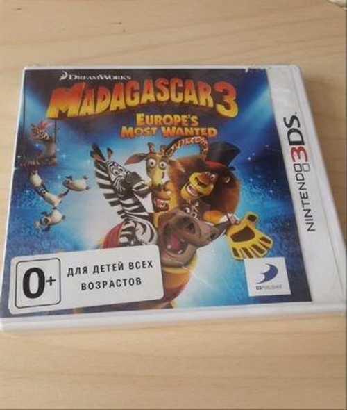 209) запечатанный Madagascar 3 на nintendo 3ds