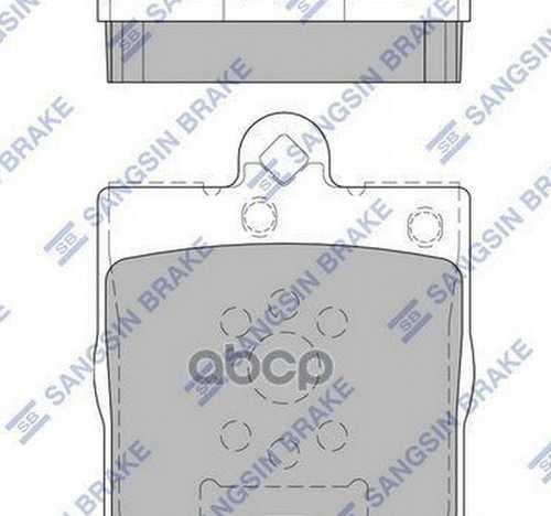Колодки тормозные задние Sangsin
