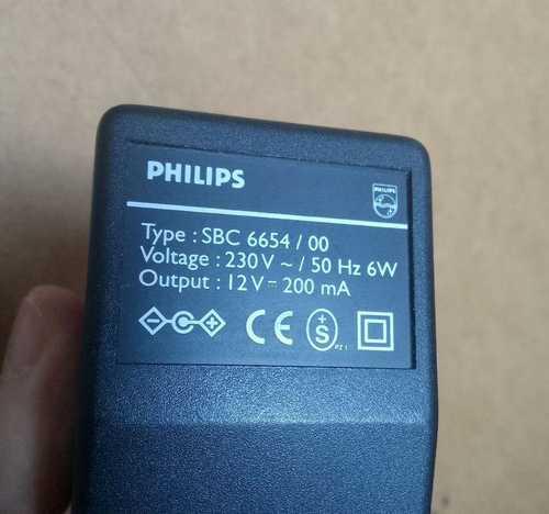 Блок питания philips SBC 6653/00, 12 В 200 мА