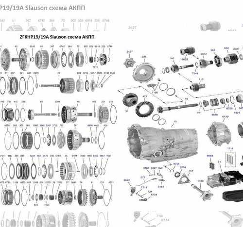 АКПП 6HP19 по запчастям