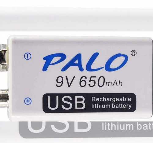 Аккумулятор palo: 9V, 650mAh