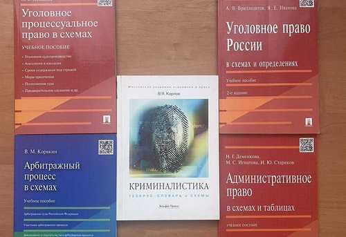 Учебные пособия/книги по правовым дисциплинам