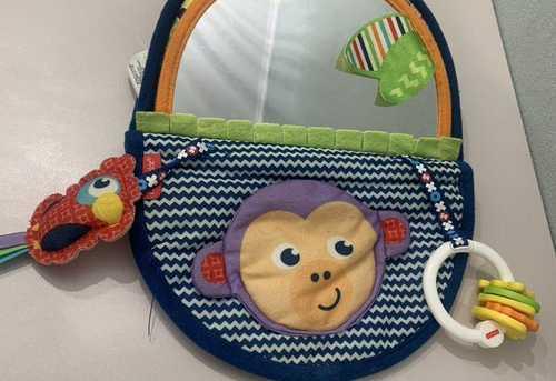 Мягкое зеркальце Fisher Price Обезьянка