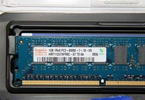 Hynix DDR3 8500E dimm 1Gbх8 комплект c ECC