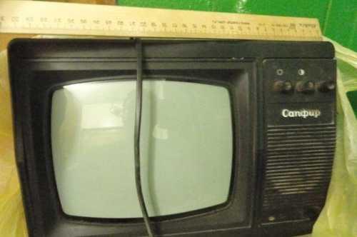 Старый маленкий телевизор Сапфир, раритет