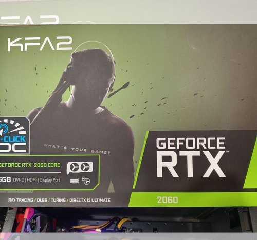 Видеокарта KFA2 GeForce RTX 2060 core 1-Click OC