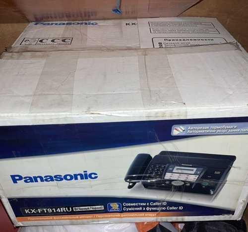 Факс panasonic kx ft914ru b(череый)