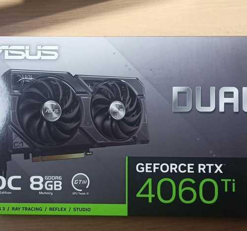 Видеокарта Asus RTX 4060 Ti oc 8 gb