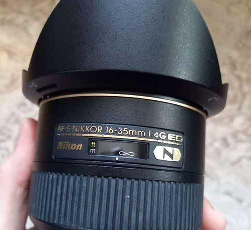 Объектив Nikon 16-35 f4 AF-S ED VR