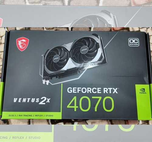 Новая Msi rtx 4070 ventus 2x oc