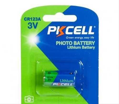 Батарейка (литиевый элемент питания) pkcell, CR123