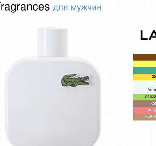 Аромат lacoste L.12.12 Blanc 100 мл