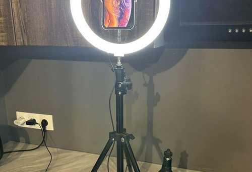 Светодиодная кольцевая лампа со штативом 97 см