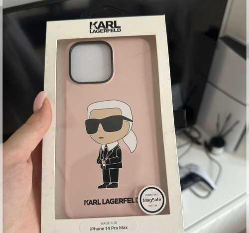 Чехол на iPhone 14 pro max karl lagerfeld оригинал