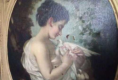 Jeune fille a la colombe, Ч.Шаплин, 1874 г