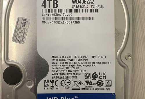 Жёсткий диск 3.5" WD Blue 4TB WD40ezaz