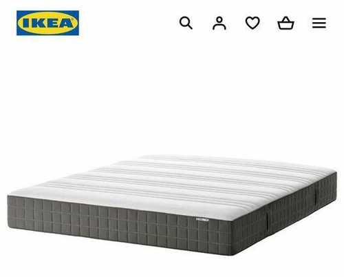 Матрас IKEA Hovag 120x200 тёмно-серый