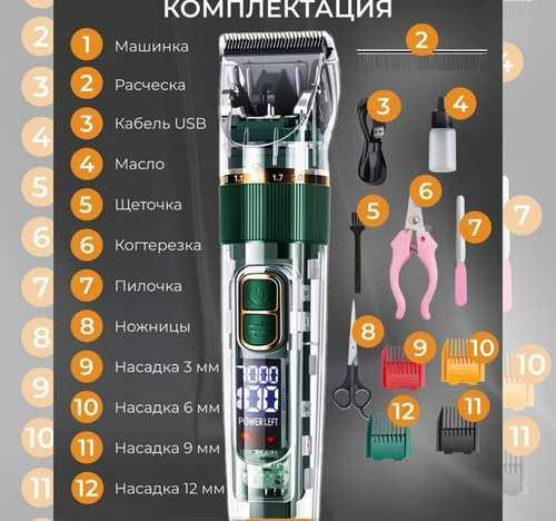 Мощная машинка для стрижки собак и кошек