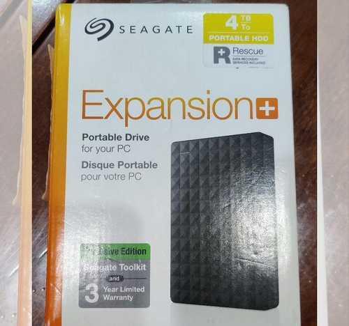 Переносной жёсткий диск Seagate 4 TB новый