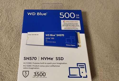 Диск SSD WD Blue SN570 500 Гб WDS500G3B0C