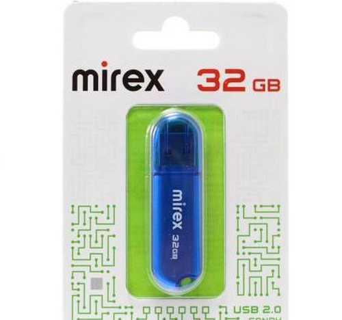 Флешка 32 гб USB Mirex Candy Blue