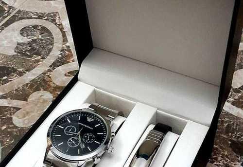 Часы мужские Emporio Armani подарочный набор