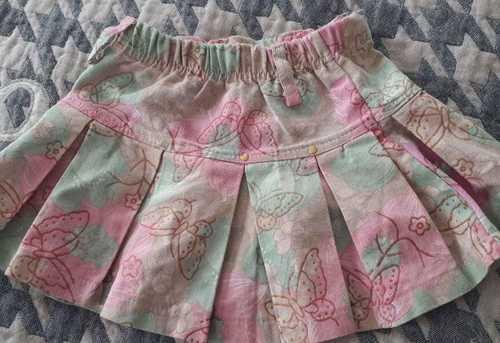 Джинсовая юбка,детская 1-2 года