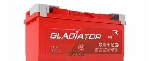 Аккумулятор gladiator EFB 110 Ah, 960 A, 353x17