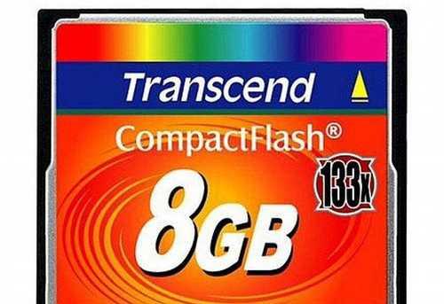 Карта памяти Compact Flash Transcend 8Gb 133x