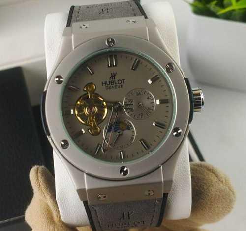 Мужские часы Hublot grey механические