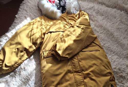 Куртка - пуховик женский,цвет желтый 44-48