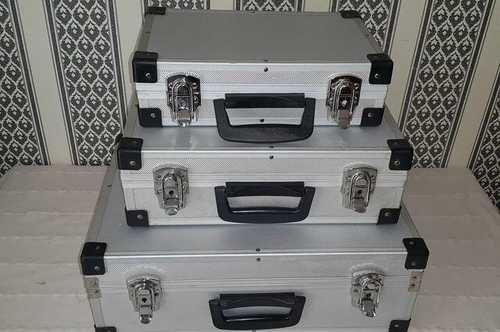 Кейс чемодан алюминиевый комплект 3шт