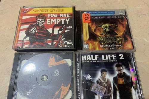 Компьютерные игры диски Half Life,Doom