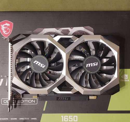 Видеокарта Msi GeForce GTX 1650 D6 Ventus XS OCV3